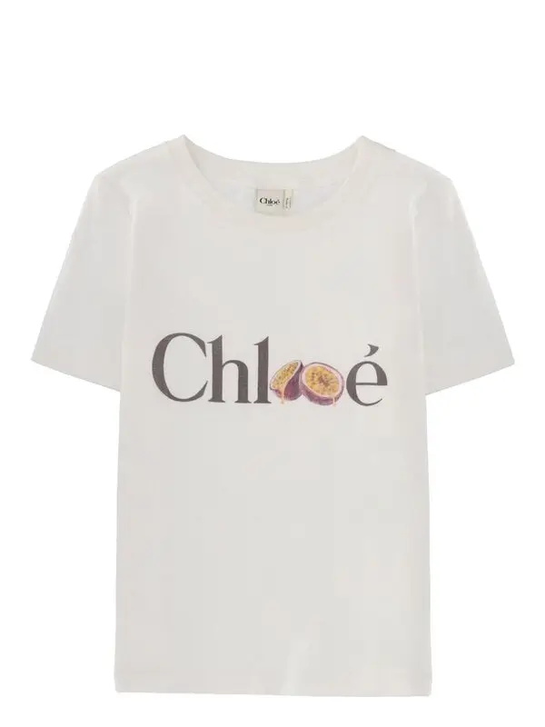 Chloé T-shirt With Logo - White