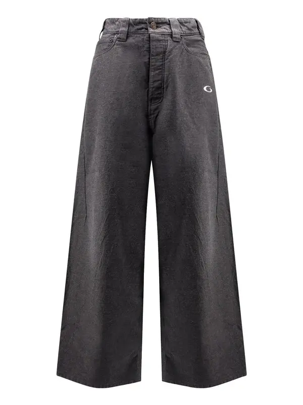 Balenciaga Trompe L'oeil Denim Trousers - Multicolor
