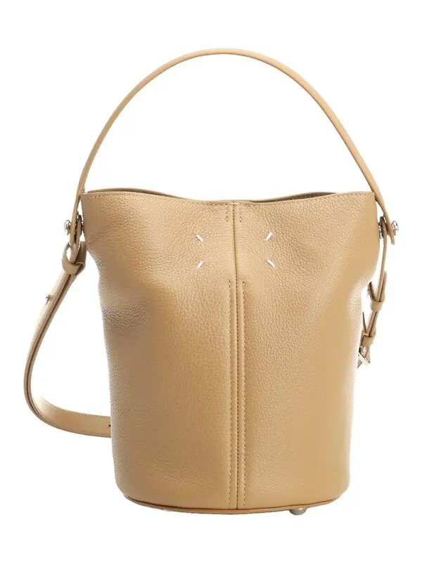 MAISON MARGIELA Calfskin Bucket Bag - Cream