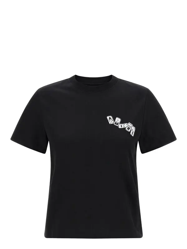 Amiri Domino Print Cotton T-shirt - Black