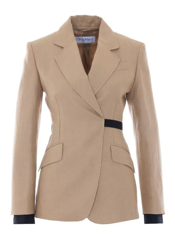 Max Mara Belted Blazer - Cream