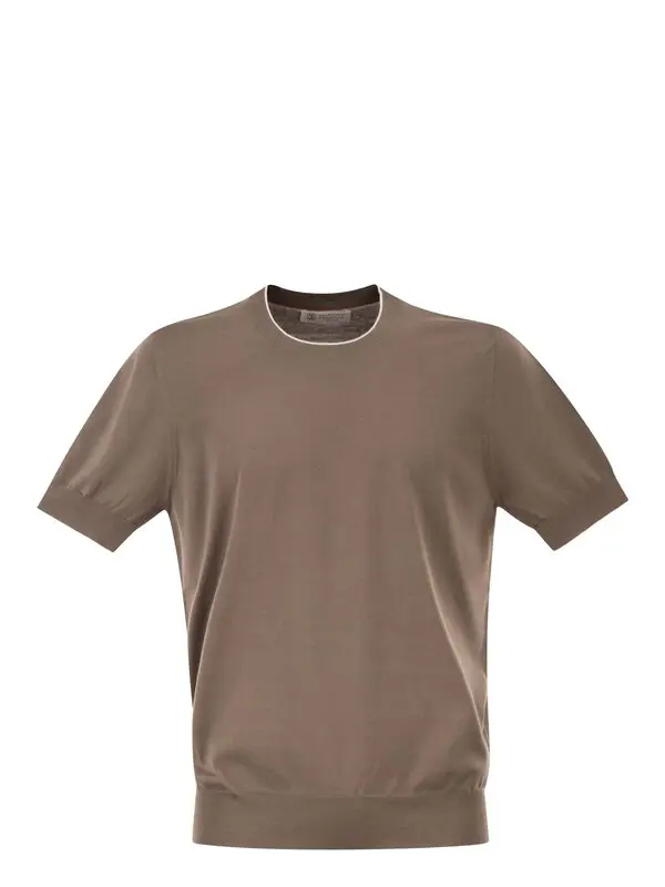 Brunello Cucinelli Short-sleeved Cotton Jersey - Multicolor