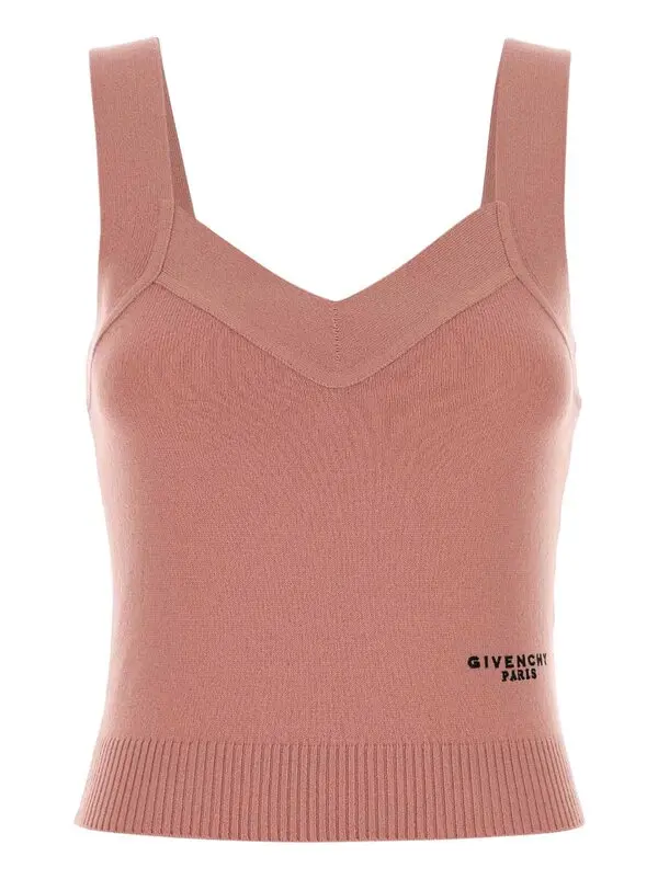 Givenchy Wool Blend Tank Top - Pink