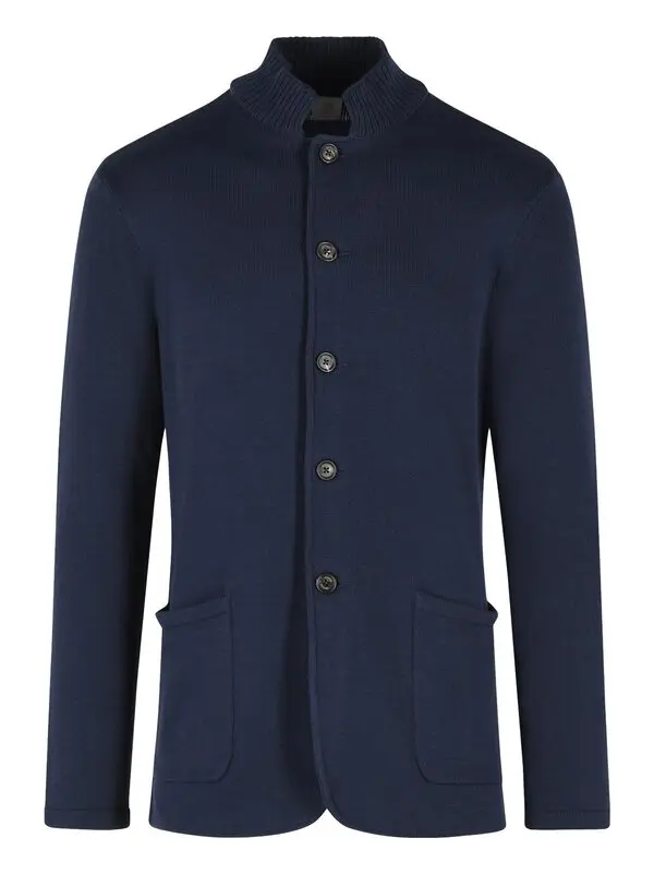 Eleventy Cotton Cardigan - Blue
