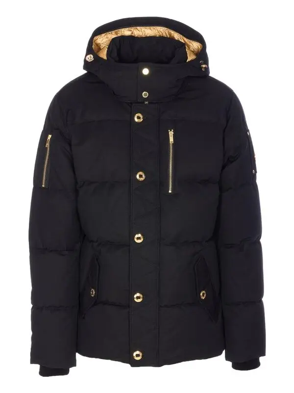 Moose Knuckles Gold Quilted Down Jacket - Black