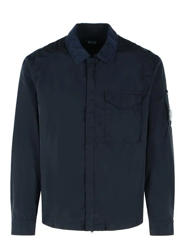C.P. COMPANY Polyamide Jacket With Lens Detail - Blue