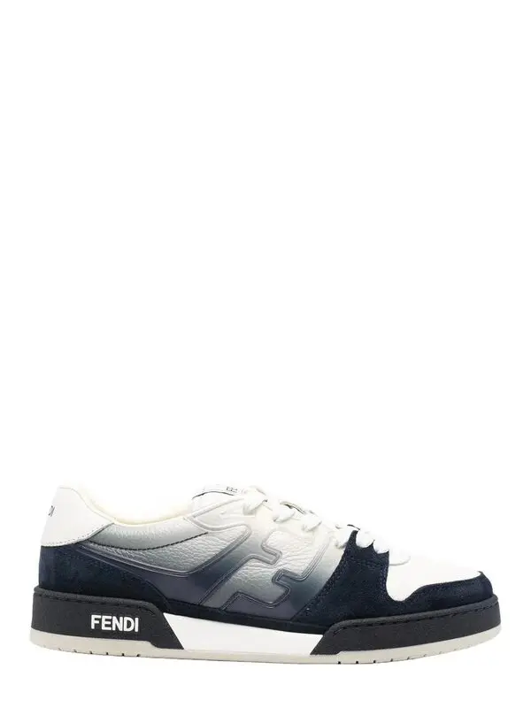 Fendi Low Top Sneakers With Logo Detail - White