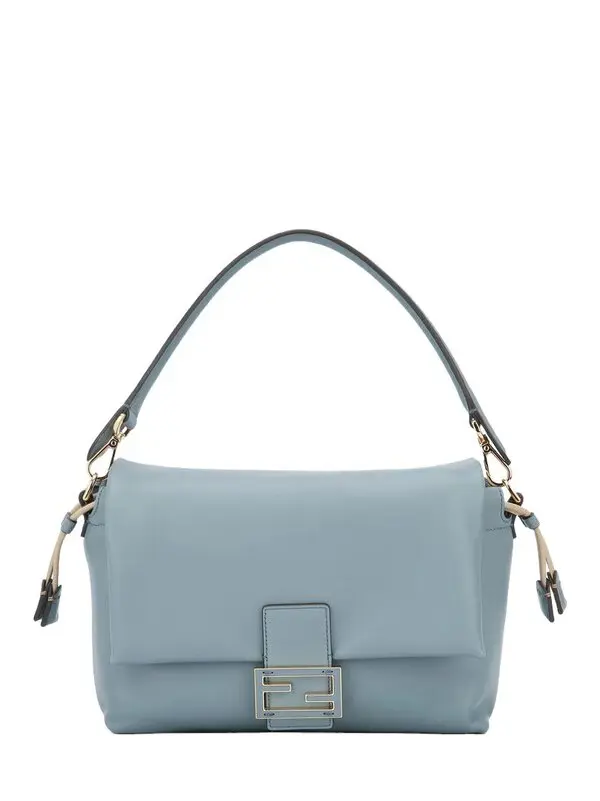 Fendi Light Nappa Leather Shoulder Bag - Blue