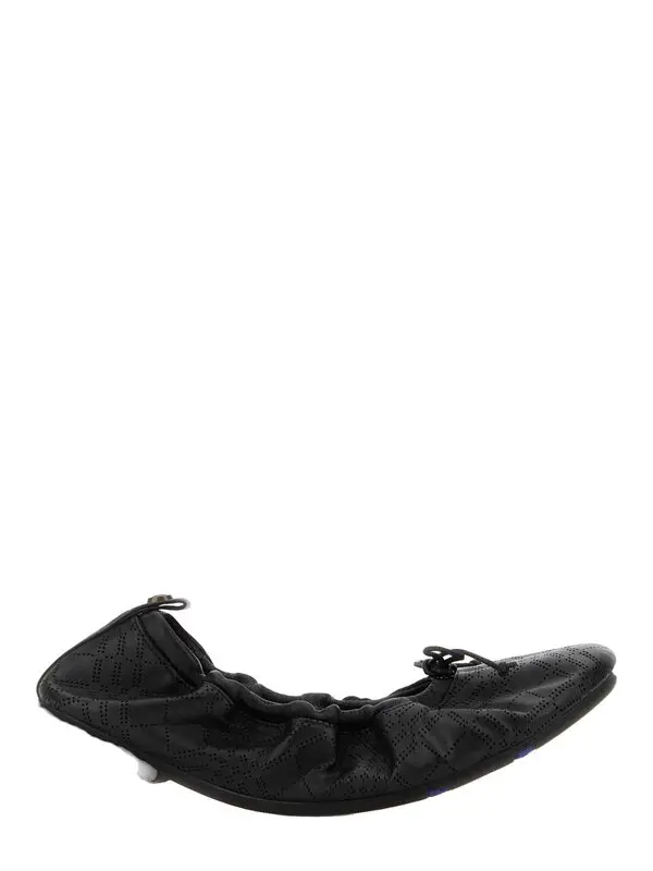 Burberry Leather Ballerinas - Black