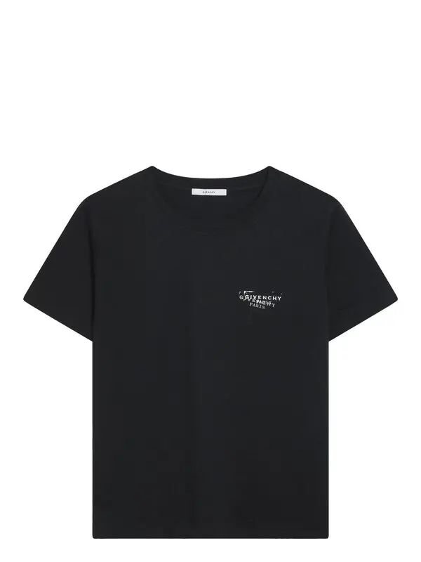 Givenchy Cotton T-shirt With Stamp Print - Black