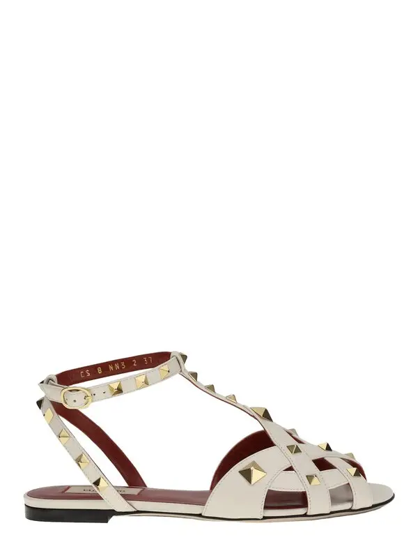 Valentino Garavani Studded Leather Sandals - Multicolor