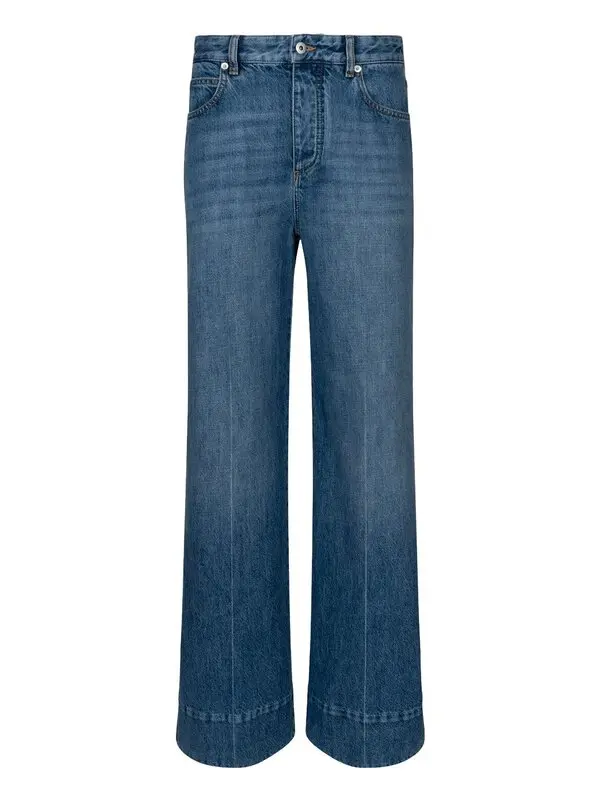 Bottega Veneta Indigo Palazzo Jeans - Blue