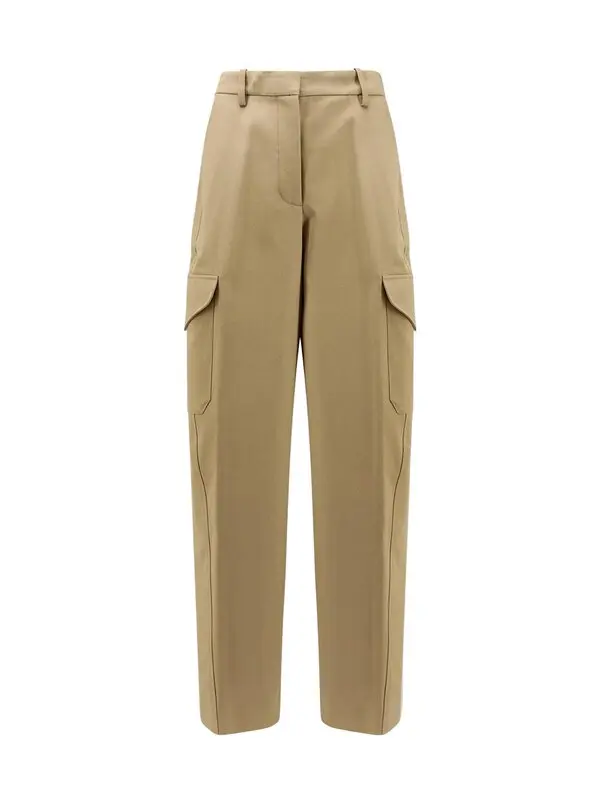 Givenchy Cotton And Wool Cargo Trousers - Cream