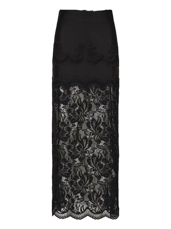 Rabanne Straight Skirt - Black