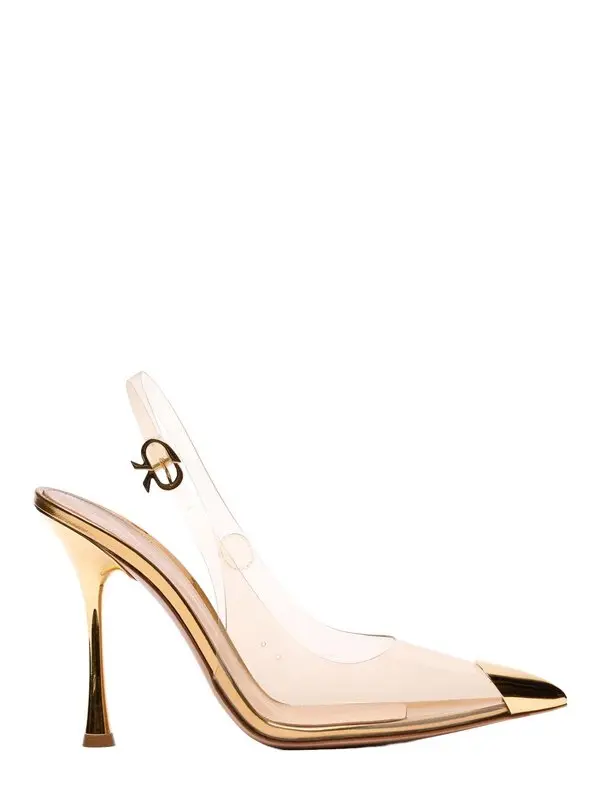 GIANVITO ROSSI Diana Slingback Pumps - Gold