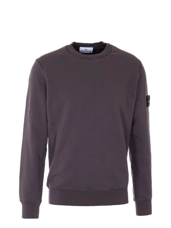 Stone Island Logo Sweatshirt - Gray