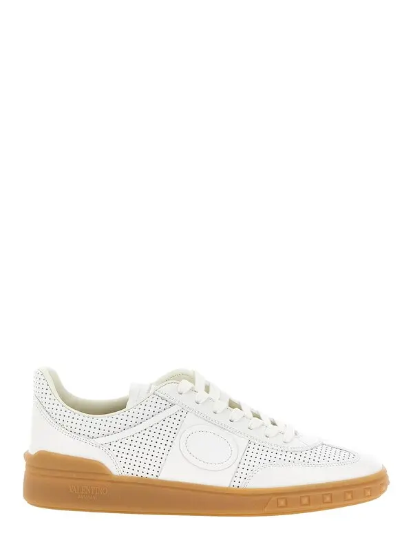 Valentino Garavani Upvillage Perforated Nappa Leather Sneakers - White