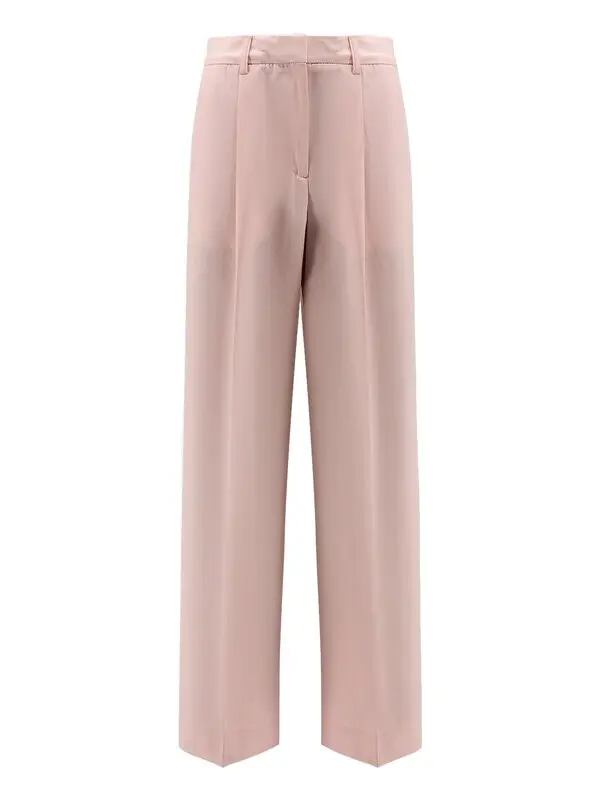TOTEME Slanted Cut Organic Cotton Trousers - Multicolor