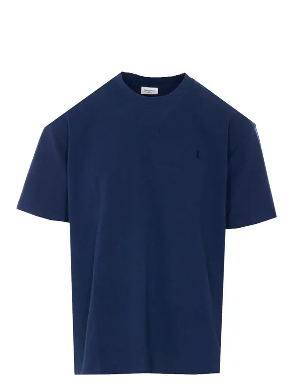Saint Laurent Piquet Cassandre Oversize T-shirt - Blue