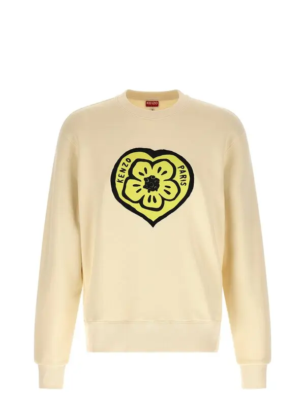 Kenzo Boke Heart Classic Sweatshirt - Cream