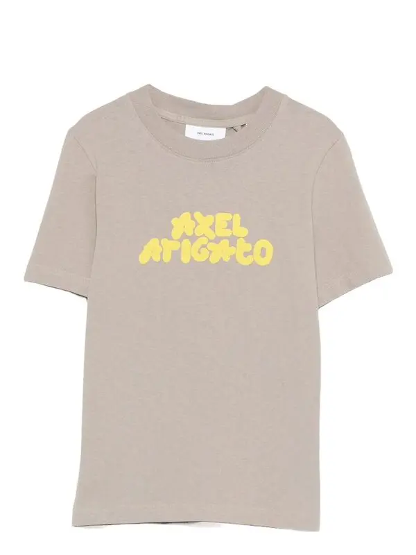 Axel Arigato Stone Logo Short Sleeve T-shirt - Gray