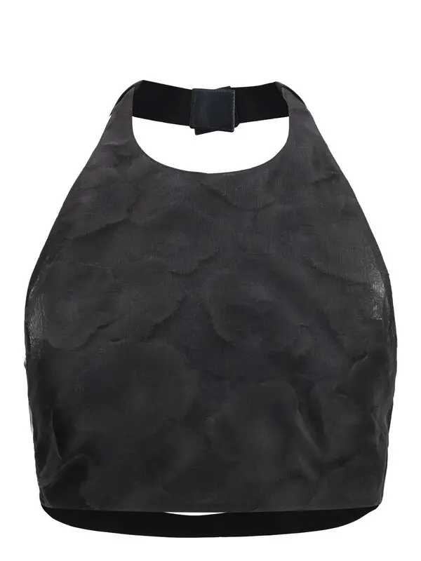 Max Mara Fumetto Cropped Top - Black