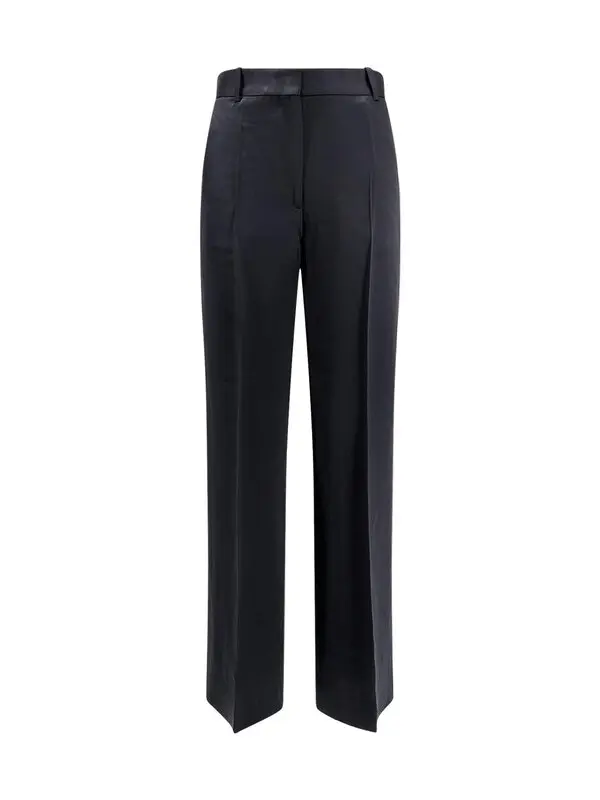 TOTEME Viscose Blend Trousers With Slit Hem - Multicolor