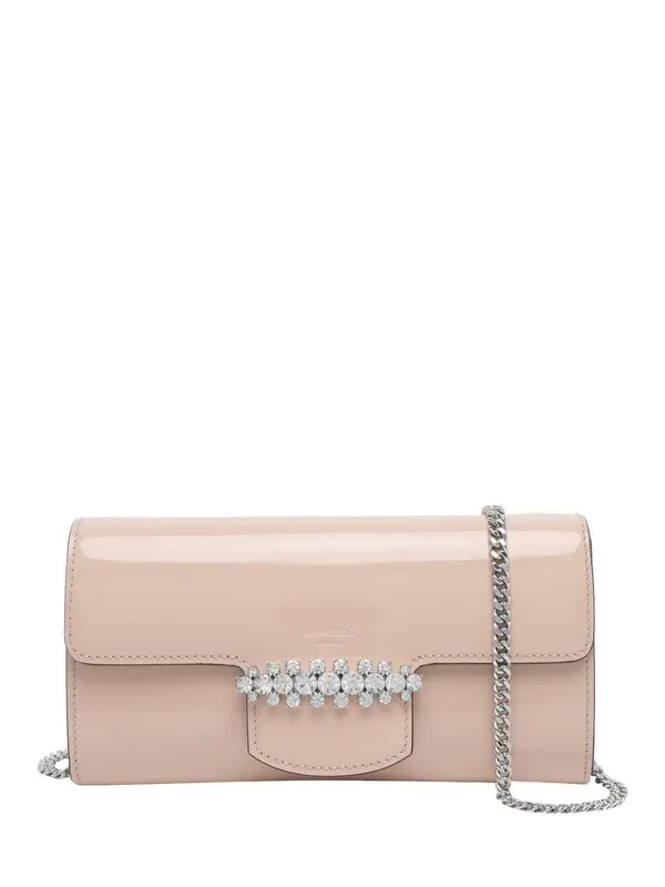 JIMMY CHOO Bing Chain Wallet - Pink