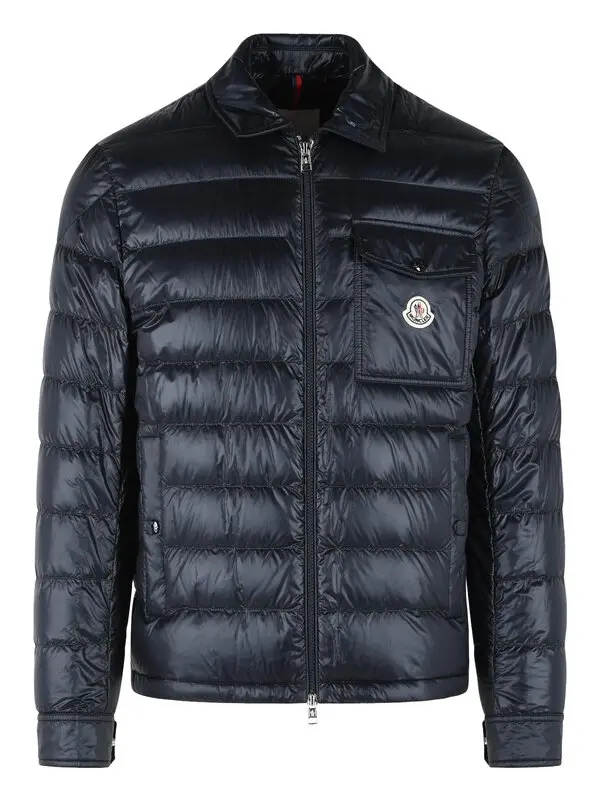 Moncler Mourillon Quilted Shirt Jacket - Blue