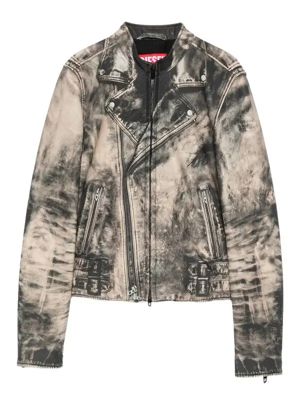 DIESEL® Leather Jacket - Cream