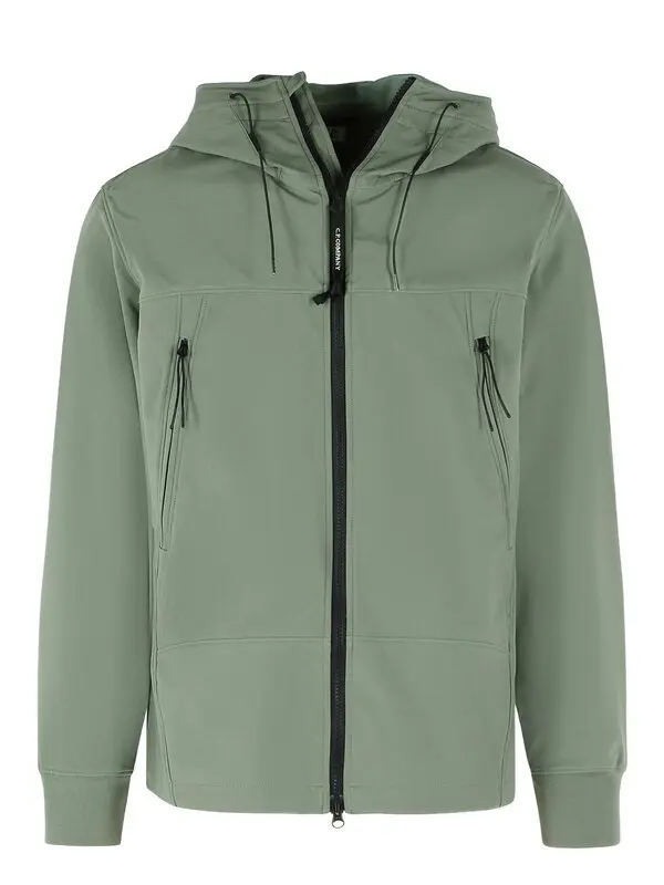 C.P. COMPANY Polyester Blend Hooded Jacket - Green