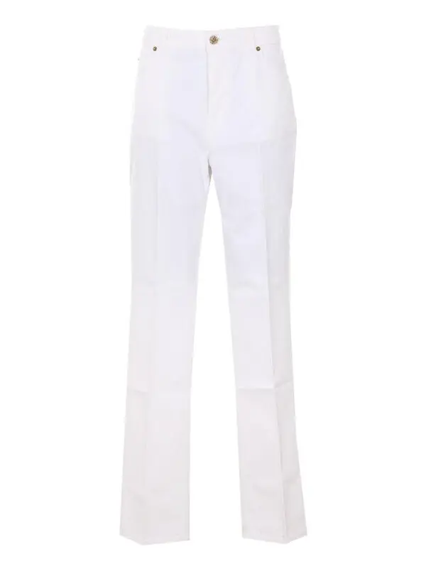 Balmain Straight-leg Tailored Jeans - White