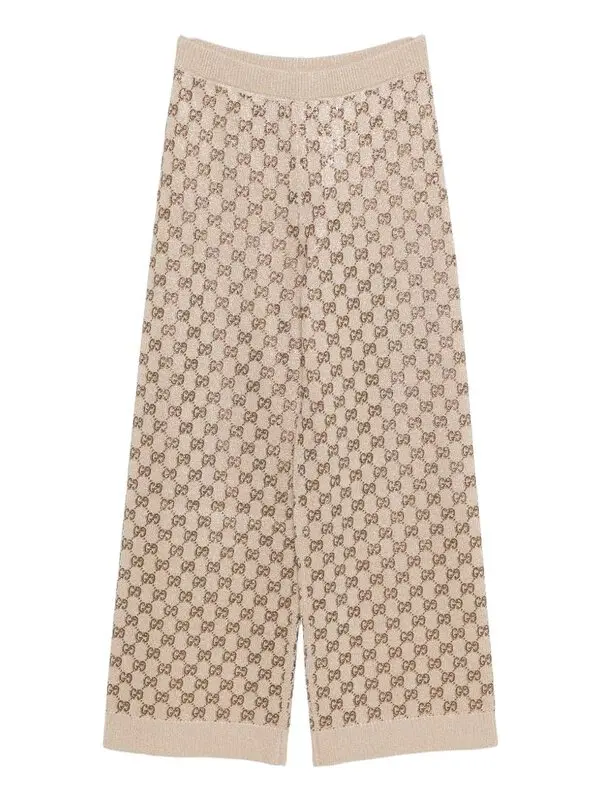 Gucci Gg Wool Trousers - Multicolor