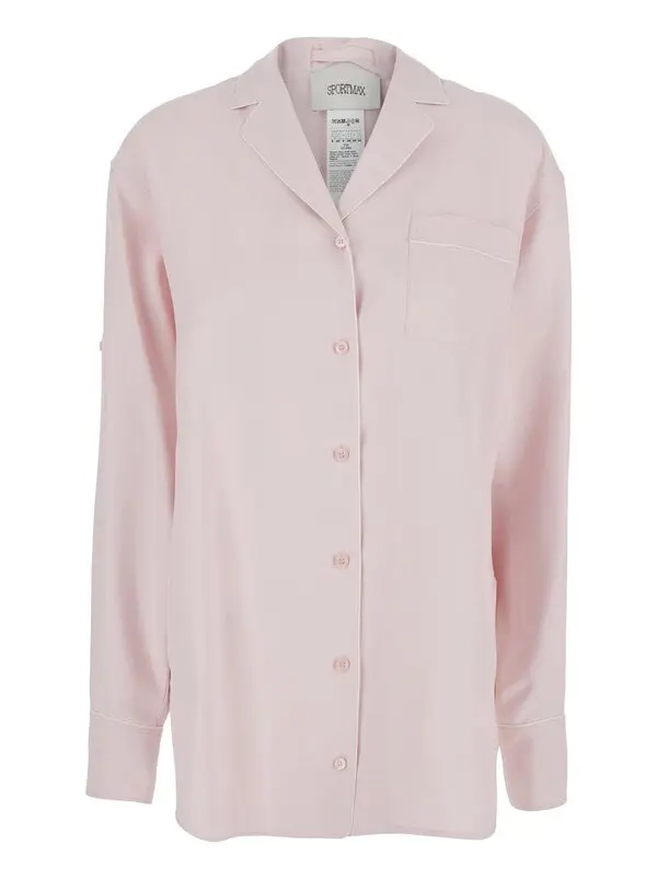 Sportmax Viscose Long Sleeve Shirt - Multicolor