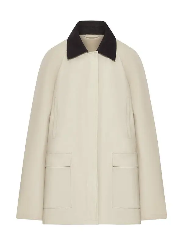 TOTEME Oversized Country Jacket With Corduroy Collar - Multicolor