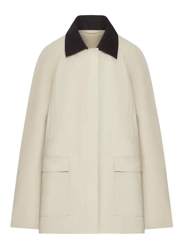 TOTEME Oversized Country Jacket With Corduroy Collar - Multicolor