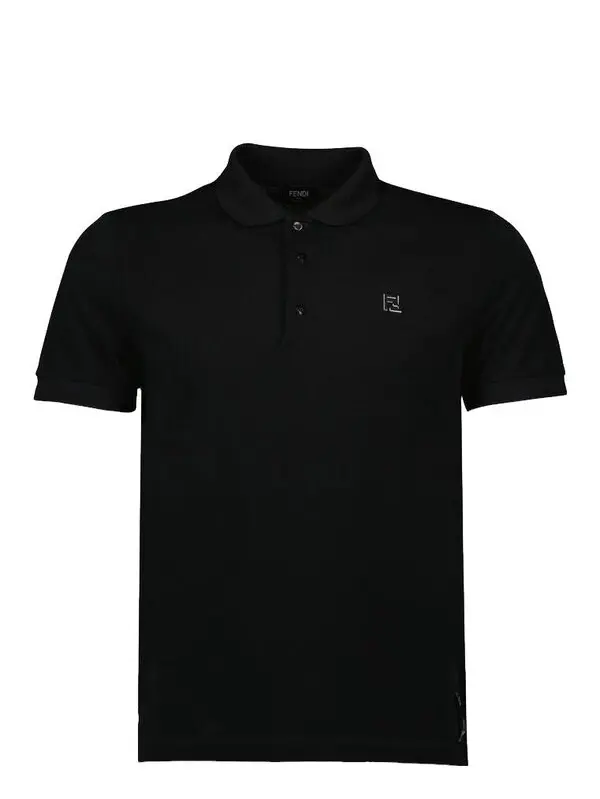 Fendi Polo Shirts - Black