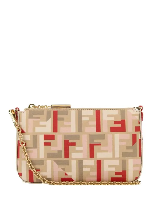 Fendi Baguette Pouch Tessuto Ff Pu - Multicolor