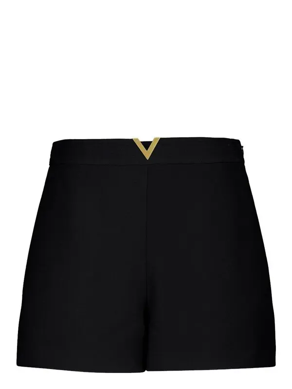 Valentino Garavani Vlogo Signature Wool And Silk Shorts - Multicolor