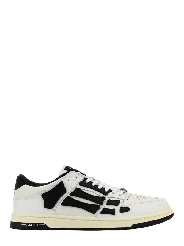 Amiri Two-tone Leather Skeletal Sneakers - Multicolor