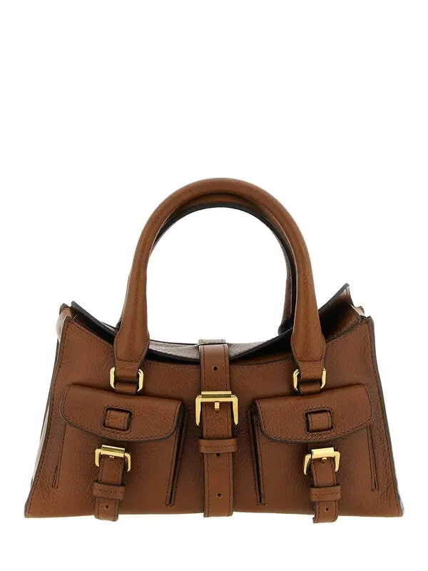 Mulberry Mini Roxanne Leather Handbag - Brown