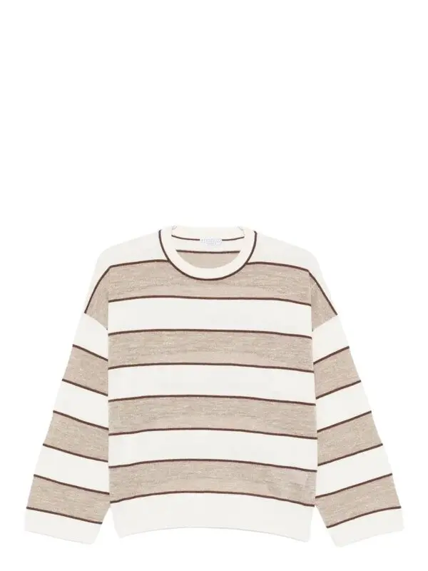 Brunello Cucinelli Striped Wool Pullover - Multicolor