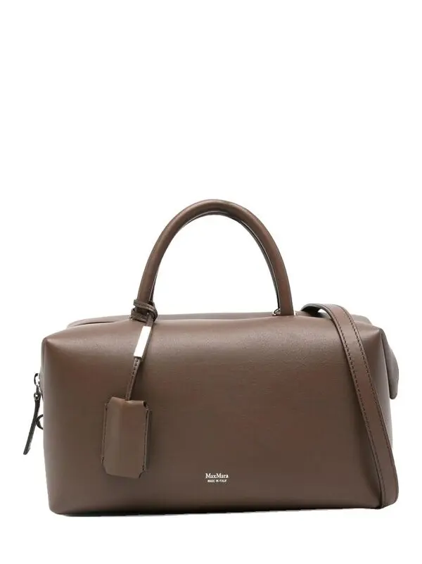 Max Mara Leather Tote Bag - Brown