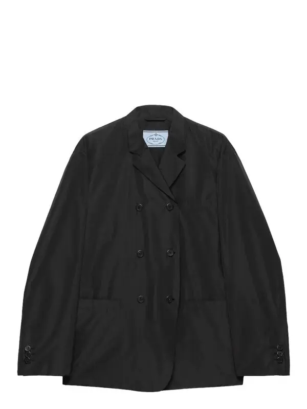 Prada Double-breasted Taffeta Jacket - Multicolor