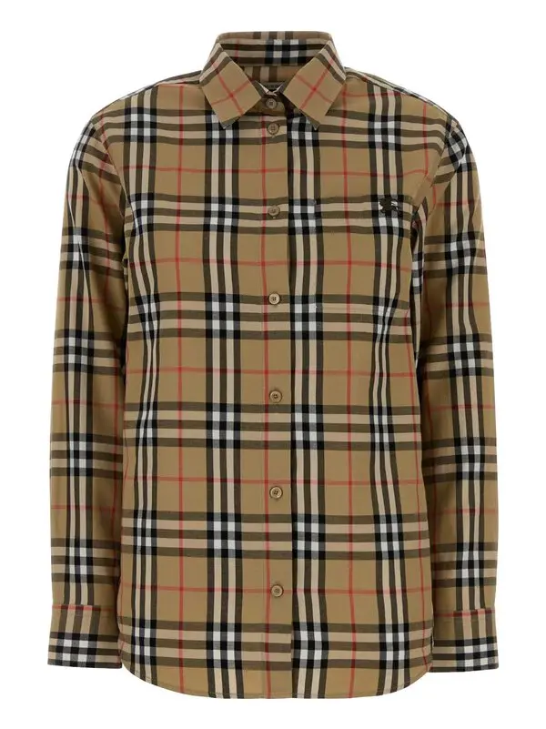 Burberry Embroidered Cotton Shirt - Multicolor
