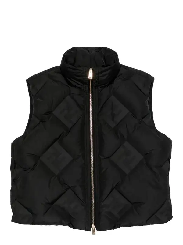 Fendi Puffy Jacquard Gilet - Multicolor