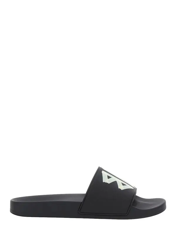 Balenciaga Maxi Logo Slides - Multicolor