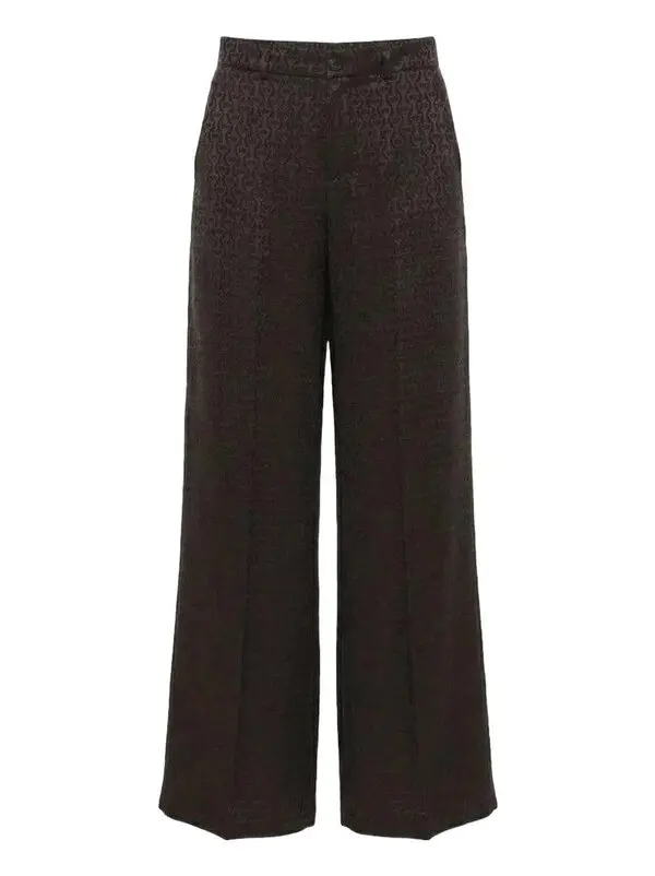 Gucci Silk Horsebit Print Pants - Multicolor