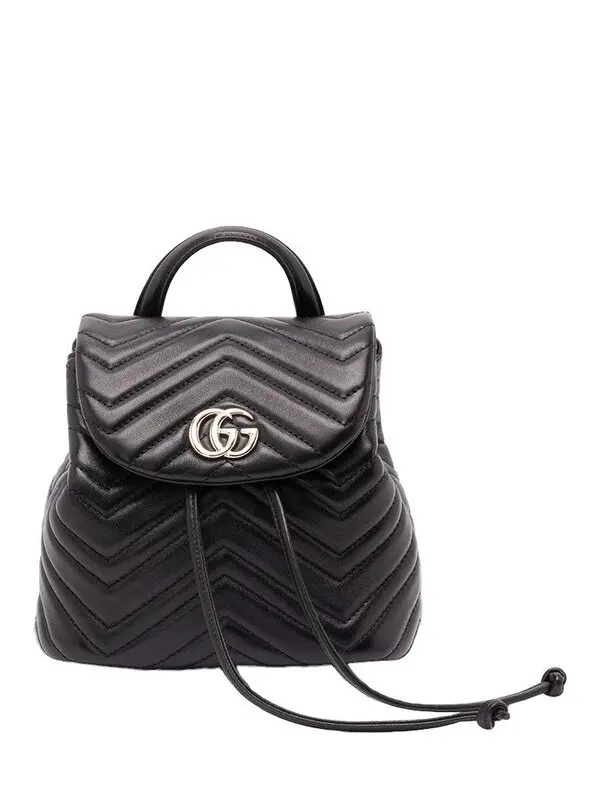 Gucci Gg Marmont Lambskin Backpack - Multicolor
