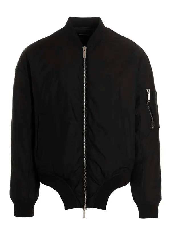 Dsquared2 D2 On The Wave" Padded Bomber Jacket - Black